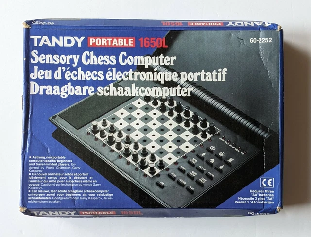 VINTAGE TANDY 1650 Computerised Portable Sensory Chess Set Collectable ...