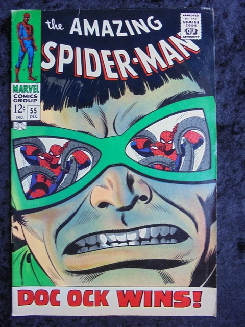 Incroyable Spider Man 55 1967 Marvel Comics Argent Âge Doc Ock Eur