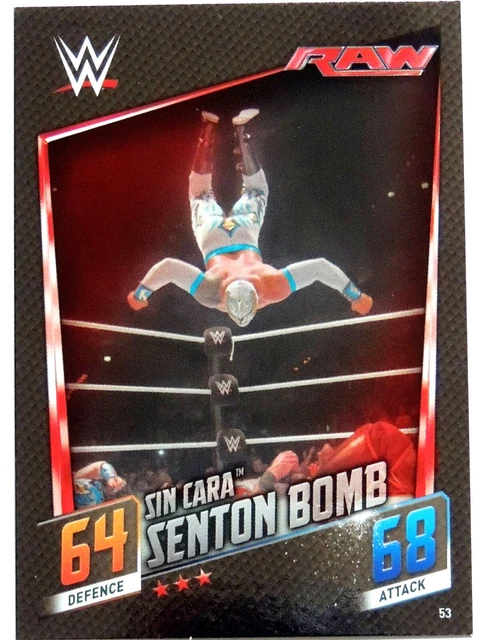 WWE SIN CARA Slam Attax Then Now Forever Signature Move Wrestling Card 2015 £3.75 - PicClick UK