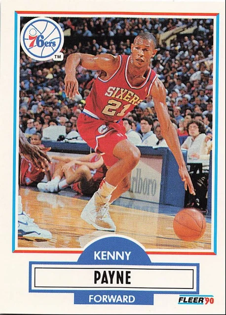 1990-91 FLEER UPDATE Kenny Payne recrue Philadelphia 76ers #U-72 EUR 1 ...