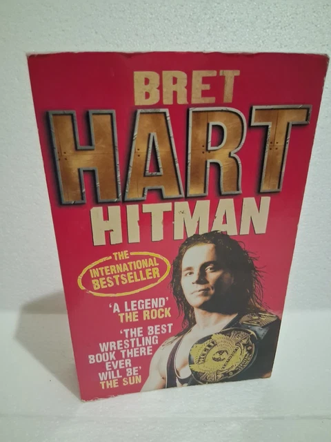 BRET HART 'HITMAN' Paperback book Wrestling Biography £5.45 - PicClick UK