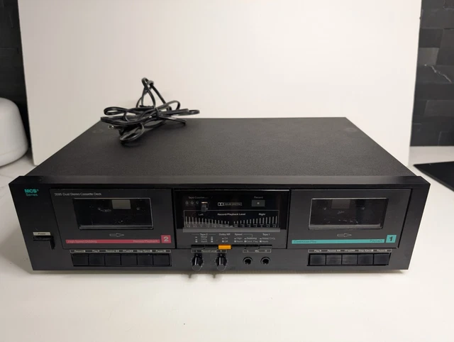 MCS SERIES 3595 Modular Component Systems Dual Stereo Cassette Deck ...