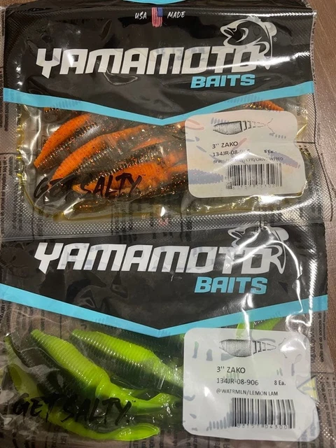 GARY YAMAMOTO ZAKO 3 inch lure set worm set £64.68 - PicClick UK