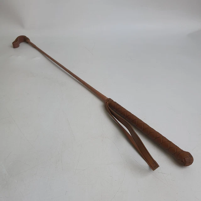 CRAVACHE VINTAGE EN cuir marron 68 cm EUR 7,00 - PicClick FR