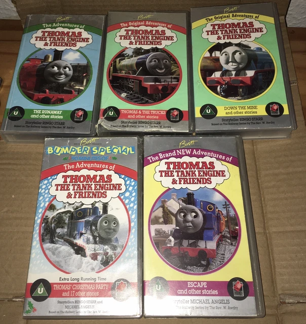 THOMAS TANK ENGINE Vhs - Bundle Joblot X5 - Adventures - Ringo Starr ...