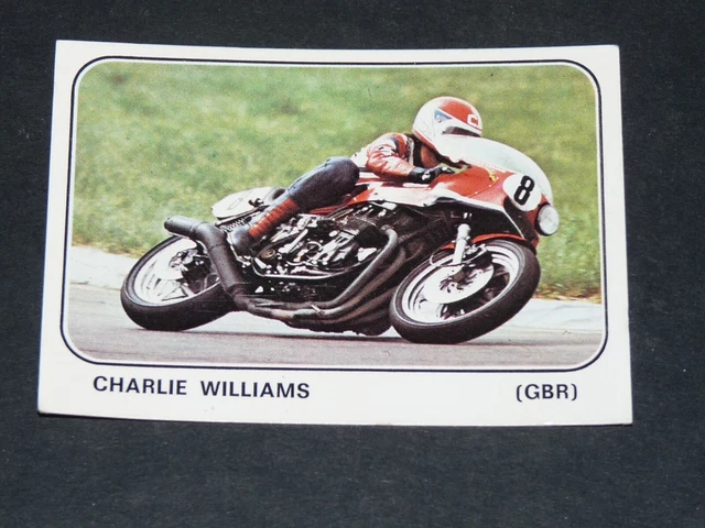 #226 CHARLIE WILLIAMS Grande-Bretagne Pilote Album Panini Moto Sport ...