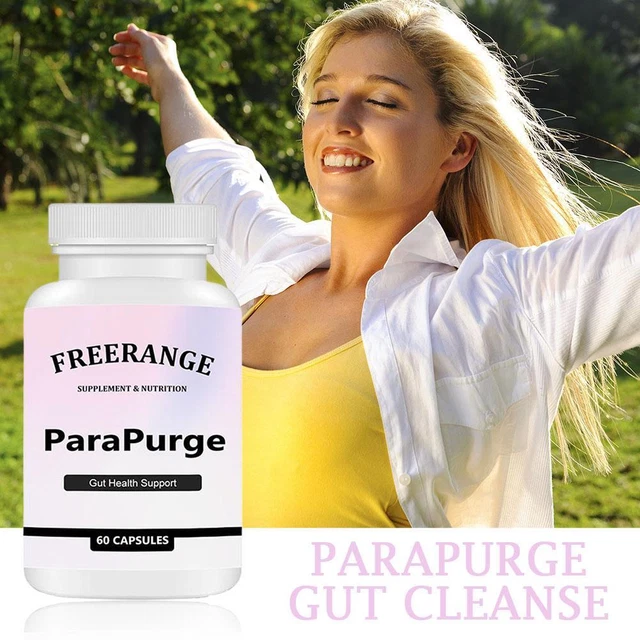 PARAPURGE GUT CLEANSE Capsules - Supports Gut & Colon Health Non-GMO ...