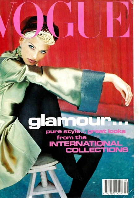 VOGUE UK 1991 Linda Evangelista Tatjana Patitz Christy Turlington ...