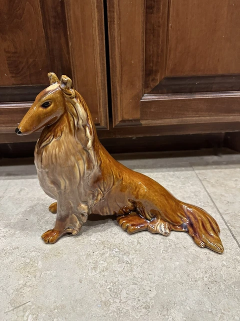 RARE VINTAGE STUNNING 1940s-1950s Royal Haeger Sitting Collie Dog ...