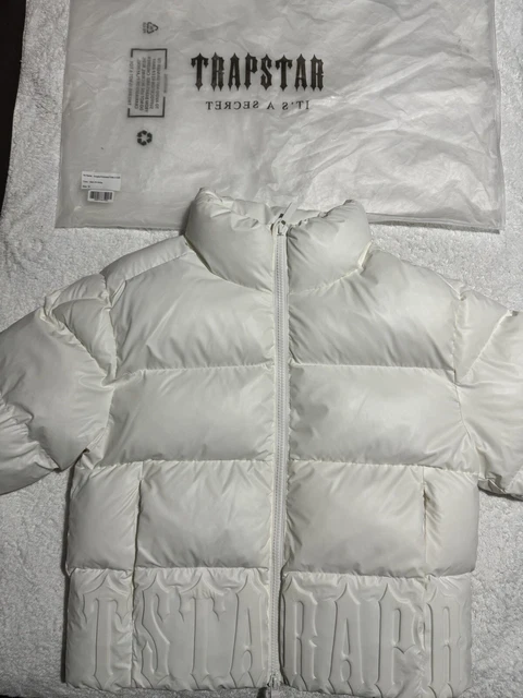 TRAPSTAR IRONGATE EMBOSSED White Puffer Jacket $350.00 - PicClick AU