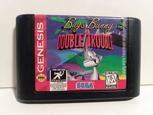BUGS BUNNY IN Double Trouble (Sega Genesis) game cartridge only Tested ...