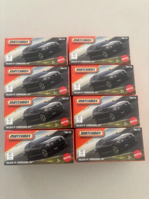 2025 MATCHBOX POWER Grabs BLACK HOLDEN COMMODORE VF SSV 106/125 x 8 ...
