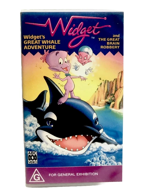 VINTAGE WIDGET CARTOON Vhs 1990 Widgets Great Whale Adventure ABC Kids ...