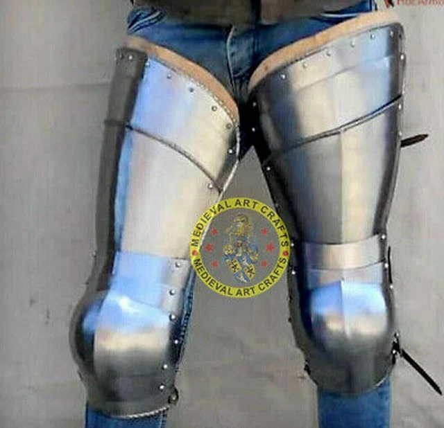 MEDIEVAL LEG COMBAT Steel Armor Set Plate Legs Armor SCA LARP ...