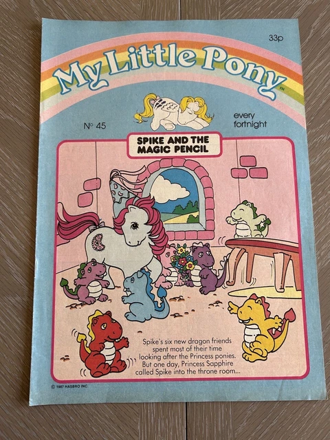 VINTAGE MY LITTLE Pony G1 Comic Magazine UK Hasbro 1987 Issue No 45 £5. ...