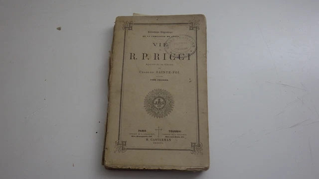 1859.VIE DU RP Ricci (Chine.T1).Charles Sainte-Foi EUR 48,00 - PicClick FR