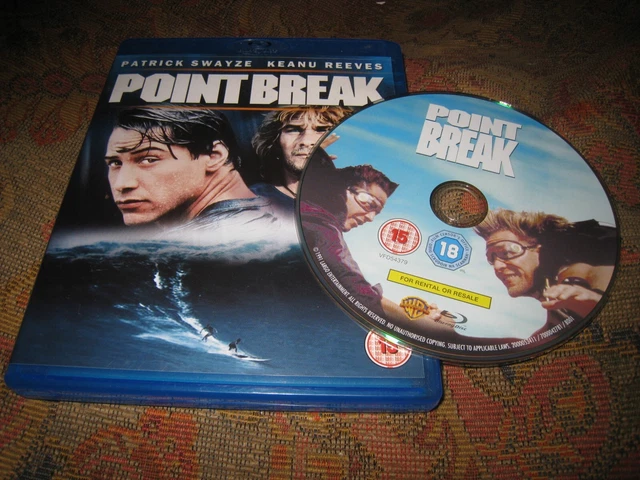 POINT BREAK USED Keanu Reeves Patrick Swayze Nineties Action Thriller ...