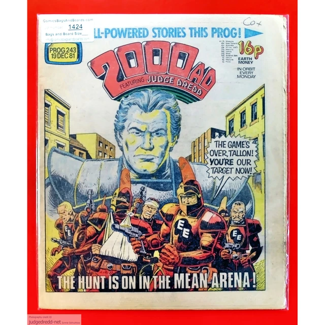 2000AD PROG 243 Judge Dredd 1 Comic Book UK 19 12 81 Christmas 1981 ...