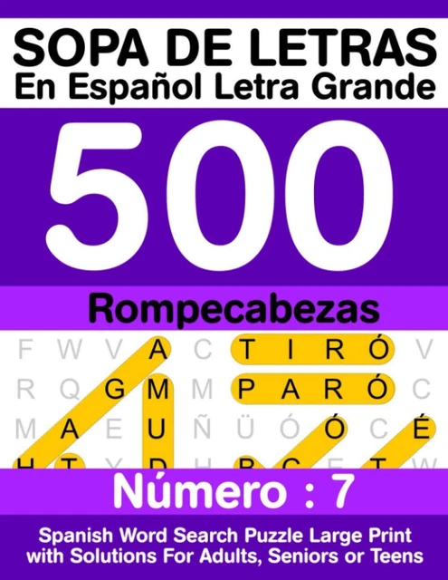 U.M. DOROTHY SOPA De Letras En Español Letra Grande 500 Rompecabezas ...