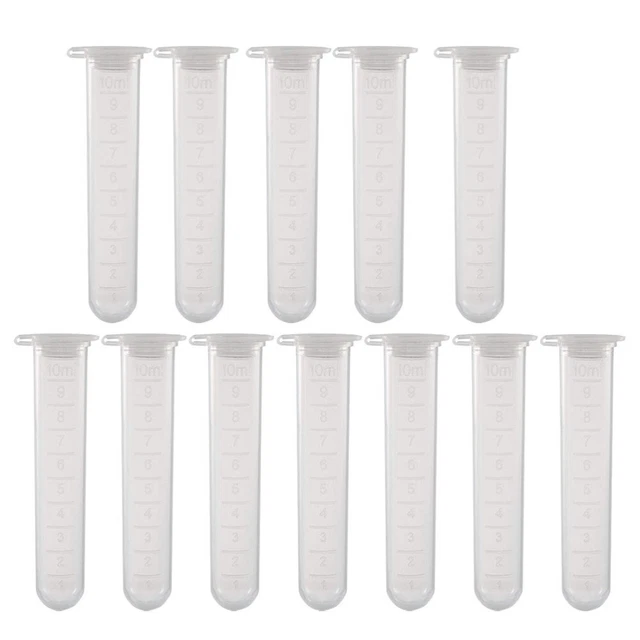 200 PCS SNAP Cap Centrifuge Tube Micro Tubes 10ml Container £22.99 ...