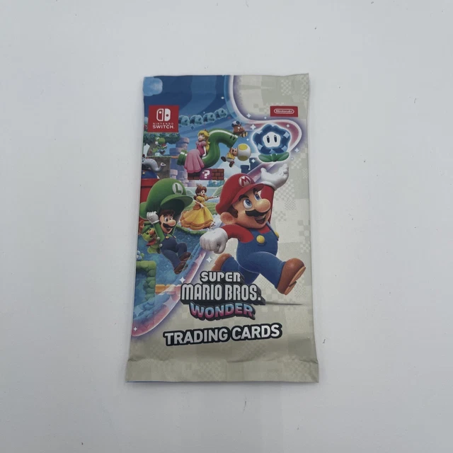 NEW EXCLUSIVE SUPER Mario Bros. Wonder Trading Card Pack Preorder Bonus ...