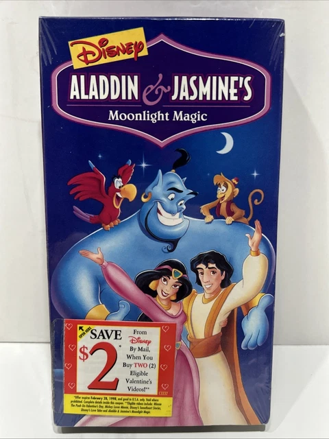 ALADDIN AND JASMINES Moonlight Magic (VHS, 1998) Sealed Free Shipping £ ...
