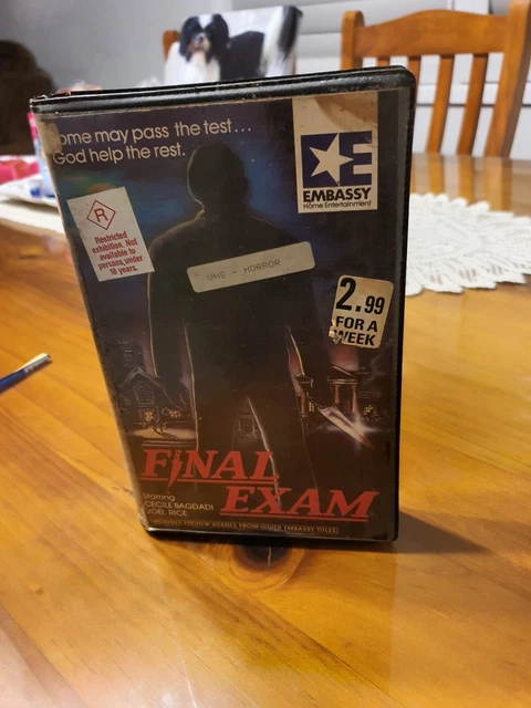 FINAL EXAM VHS Embassy Original 1982 Release Pre Cert Very Rare £75.16 ...