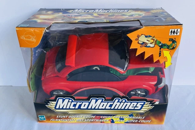 MICRO MACHINES STUNT Double Coupe Red Car City Action Hasbro 2001 + 9 ...