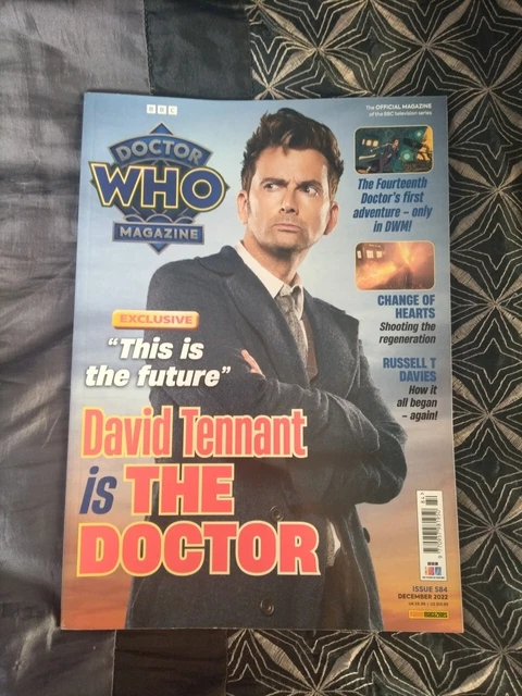 DOCTOR WHO MAGAZINE #584 David Tennant is the Doctor! December 2022 ...