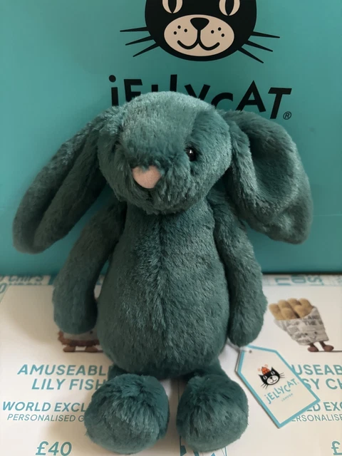 JELLYCAT BASHFUL TEAL Bunny Brand New tags 2025 Christmas £20.42 - PicClick UK