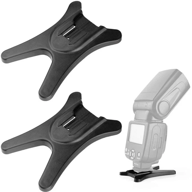 CAMERA FLASH STAND Flash Speedlight Hot Shoe Mount Stand with 1/4inch ...