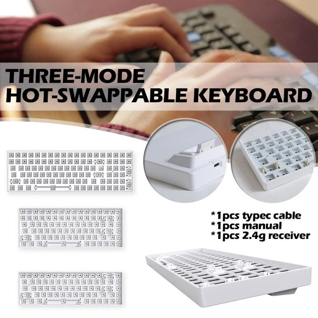 DIY CIY WIRED/24G swappable mechanical keyboard kit type with C c U9B9 ...