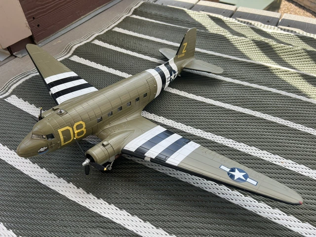 FRANKLIN MINT PLANE Armour Collection C-47 Skytrain D-Day Diecast Model ...