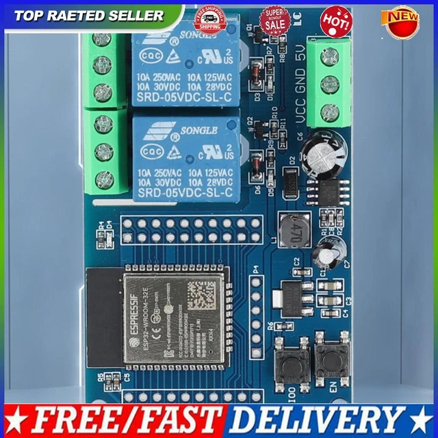 ESP32 POWER SUPPLY Module 1/2/8 Channel ESP32-WROOM Development Board ...