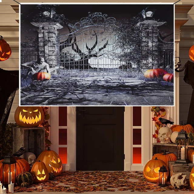 HALLOWEEN BACKDROP HORRIBLE Party Decorations Photography Backdrop for ...