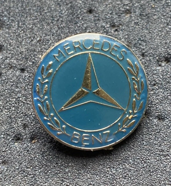 MERCEDES BENZ Logo Pin Anstecknadel Abzeichen 20mm glasiert türkis ...