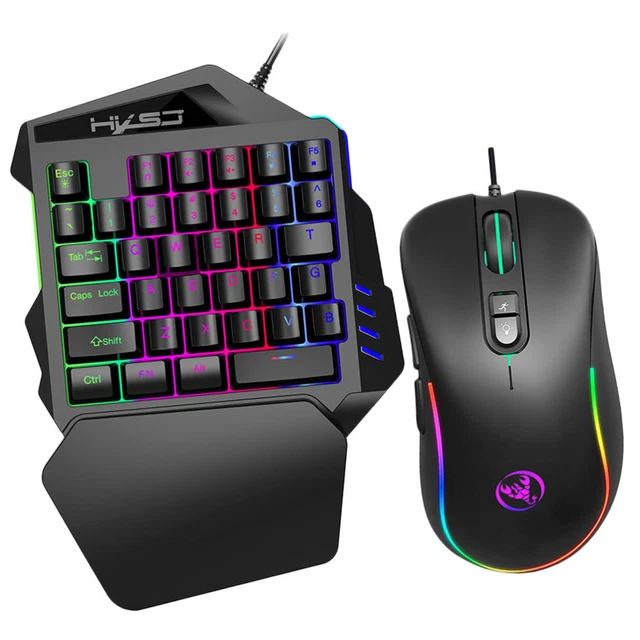 CHICKEN GOD KEYBOARD Mouse Ergonomic Gaming One Hand Rgb One-hand £26. ...