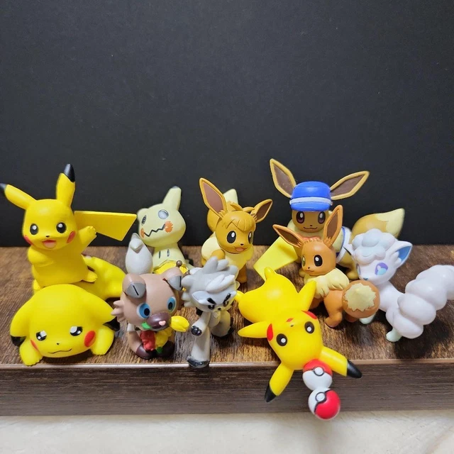 FIGURINE POKÉMON PIKACHU Évoli Mimikyu Kubfu Rockruff Goupix Banpresto ...