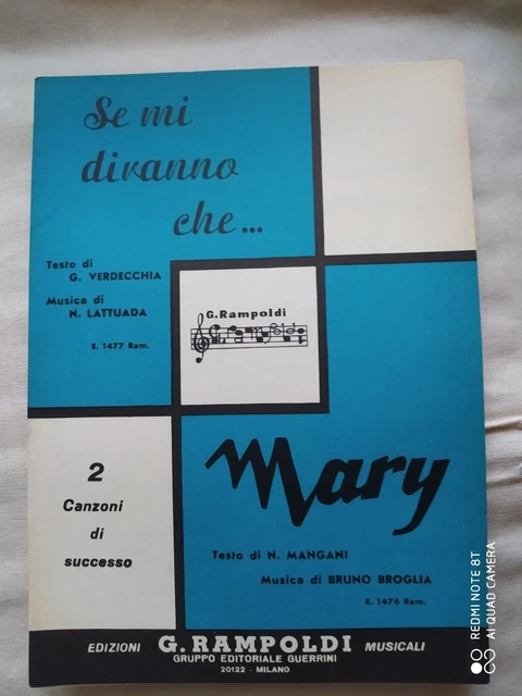 FERNANDO LATTUADA &SE Mi Diranno Che..." - Bruno Broglia "Mary" - 1967 ...