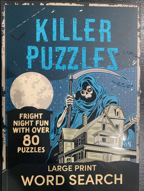 HINKLER KILLER PUZZLES Lot of 5 Paperback Books-Word Search,Sudoku ...