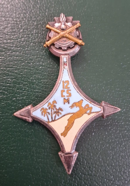 INSIGNE 12 CSM compagnie saharienne du matériel Drago dos lisse EUR 1 ...