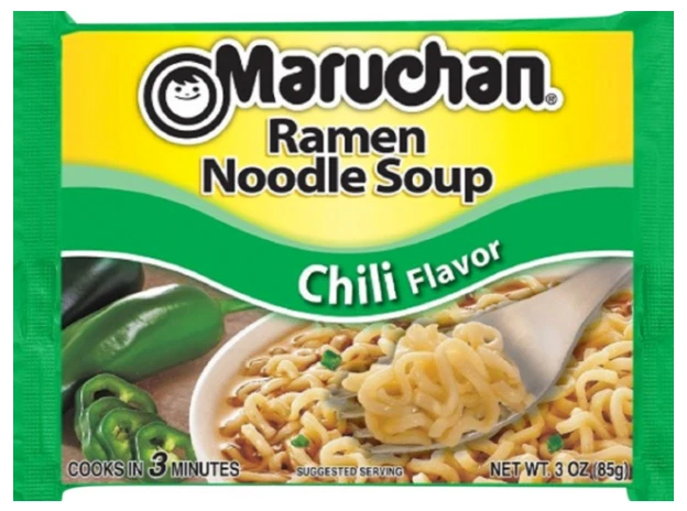 SPAGHETTI DA CENA USA Maruchan Ramen ""Chili Flavor"" confezione da 6 ...