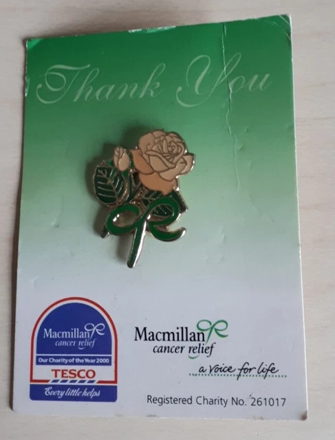 MACMILLAN CANCER RELIEF Badge Vintage 2000 Collectors Charity Enamel ...