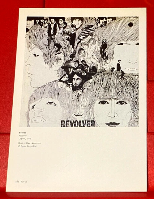 THE BEATLES REVOLVER Album Cover Art PICTURE / PRINT 7.5" x 5.5" John ...