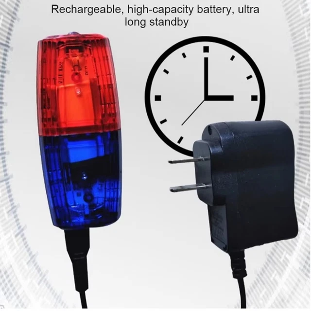 FLASHING SHOULDER CLIP Lamp for USB Rechargeable Light for Bikes Night ...