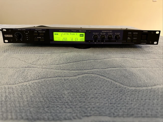 YAMAHA REV500 DIGITAL Reverberator Reverb Effect Processor Rack Unit ...