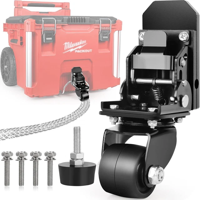 2025 UPGRADED PACKOUT Wheels for Milwaukee Toolbox, Foldable, 200lbs ...