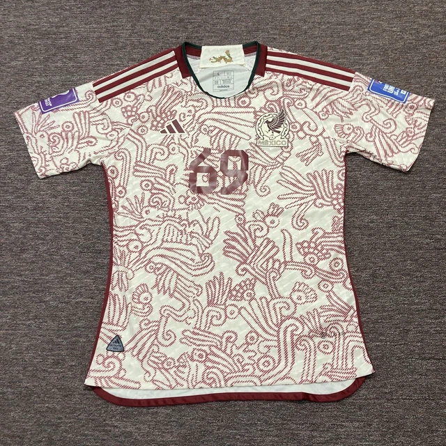 ADIDAS MEXICO 2022 Away Jersey Soccer Fifa World Cup Qatar Men L Slim 69 Caraveo $89.99 ...