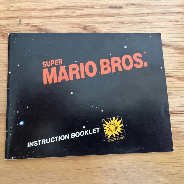 LIVRET D'INSTRUCTIONS MANUEL Super Mario Bros 1985 Nintendo NES ...