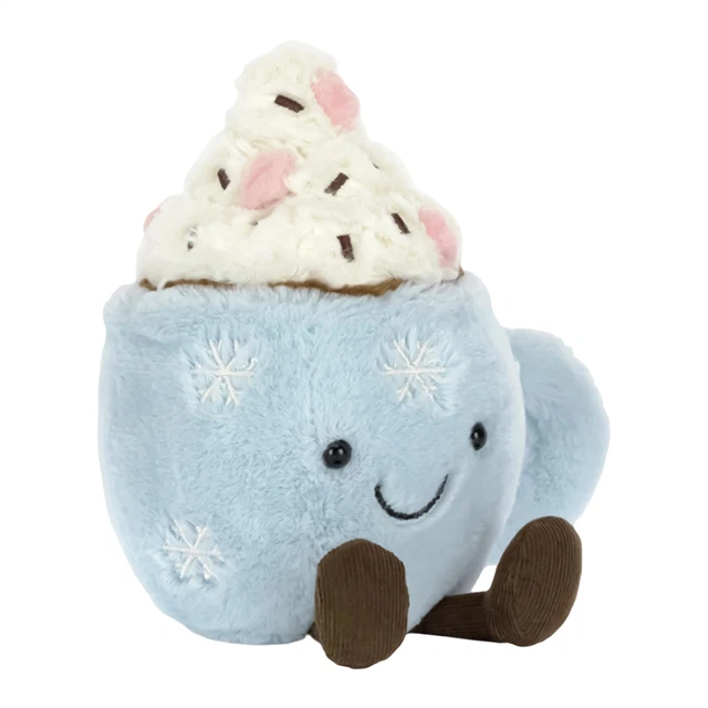 2025 JE*LLY CAT Hot Chocolate With Marshmallows Stuffed Plush Toy ...